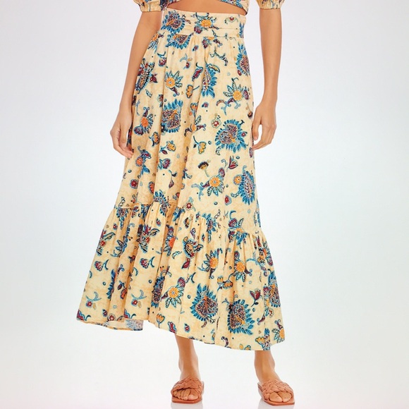 A.L.C. | Skirts | Alc Lucie Floral Long Skirt 2xs | Poshmark